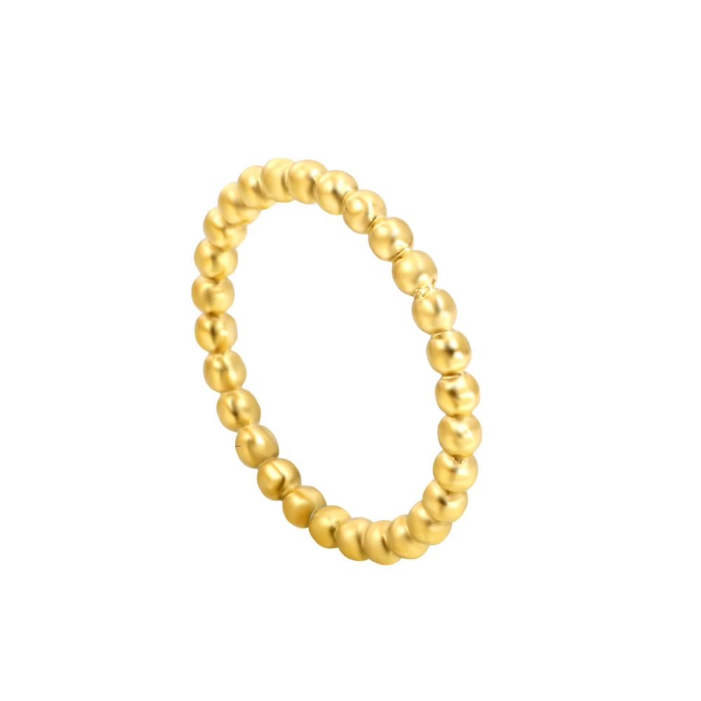 Anillo Esferas enchapado en oro 18K | Azzia Joyería
