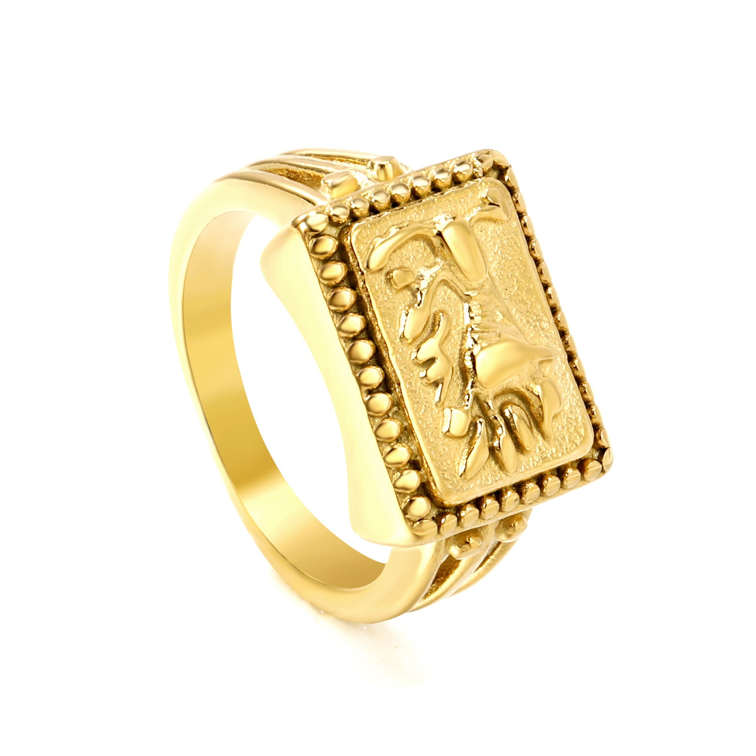 Anillo Anubis de Acero Inoxidable | Azzia Joyería