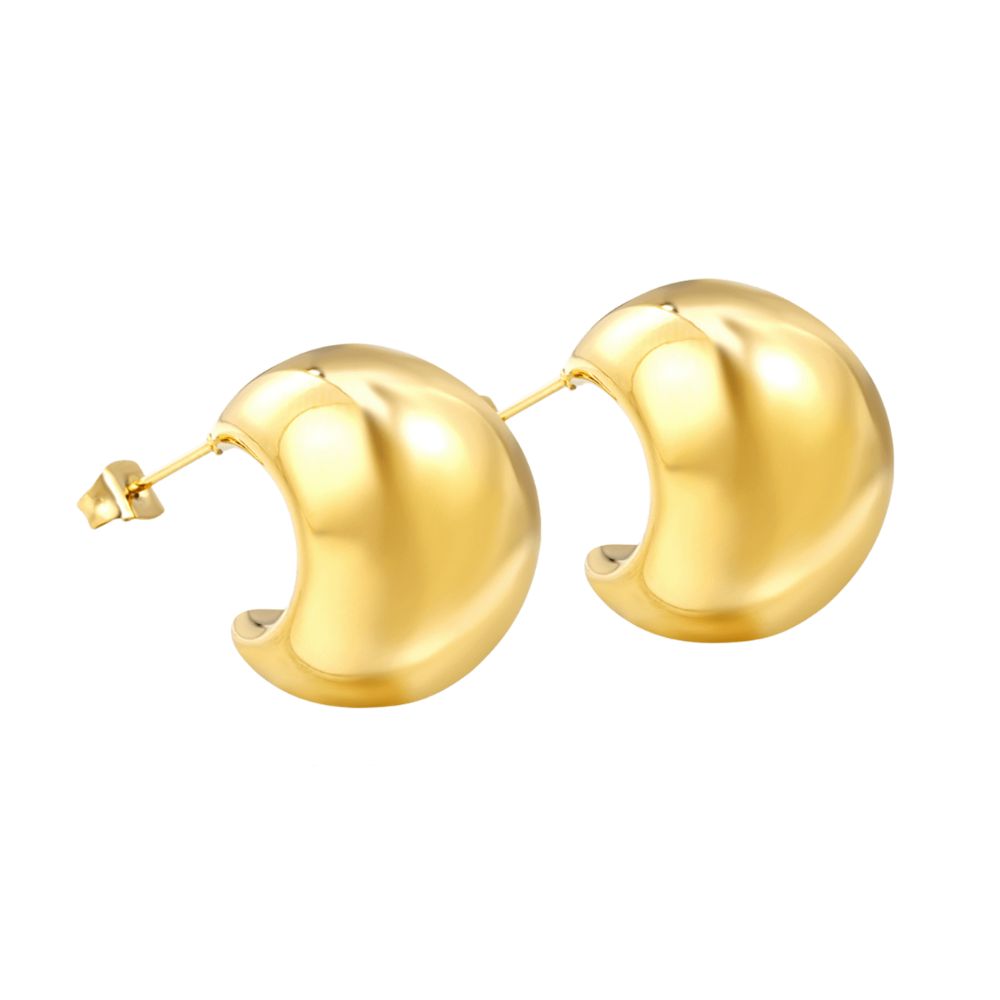 Aretes Selena Chunky Waterproof en Azzia joyería