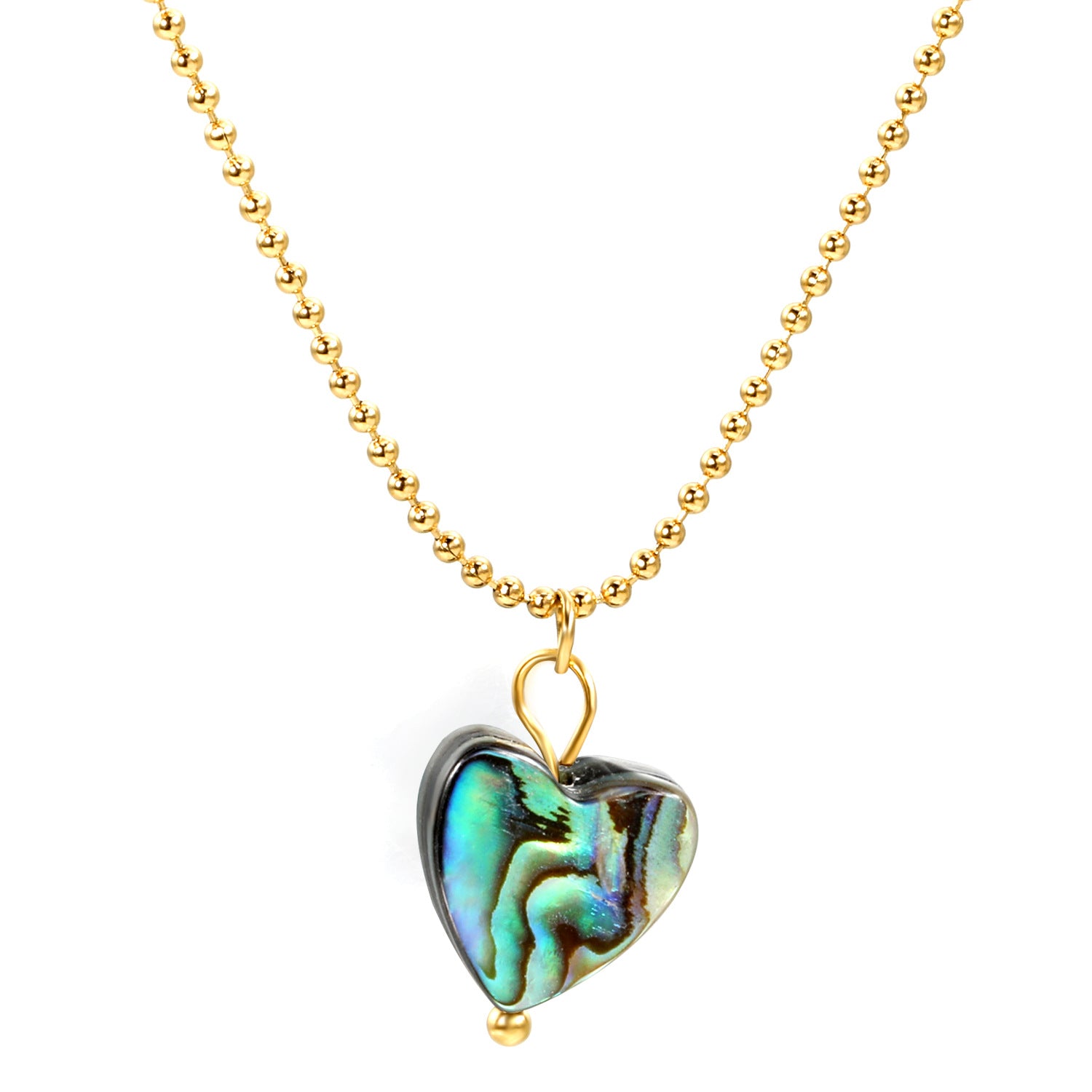 Collar Avalon Corazón Piedra | Azzia Joyería
