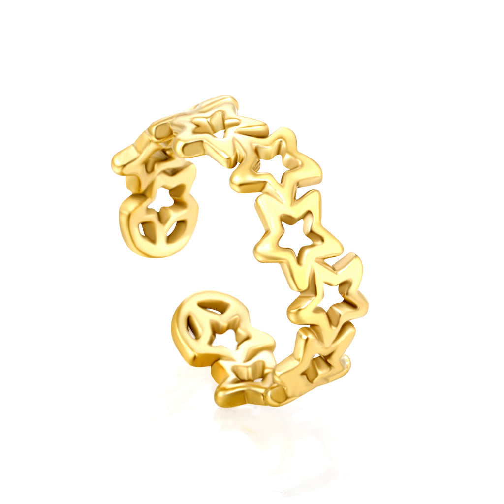 Anillo Estrellas Oceánicas Waterproof Regulable en Azzia joyería